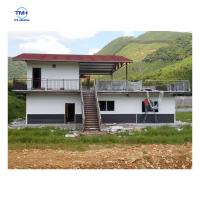 China Customized Light Steel Villa Homes Durable Steel Structure House 100x3.0mm Column for sale