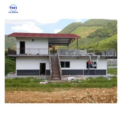 China Customized Light Steel Villa Homes Durable Steel Structure House 100x3.0mm Column for sale