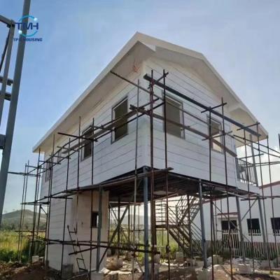 China H-Frame Steel House Modular Steel Residential Structure 100mm Fibre Cement External Wall for sale