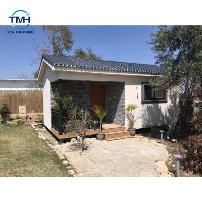 China Prefab Steel House H-Frame with Glass Wool Insulation 100/50mm ALC Panel for sale