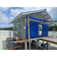 China Light Steel Structure Prefab House Modular Home 100x80mm Frame with Aluminum Window for sale