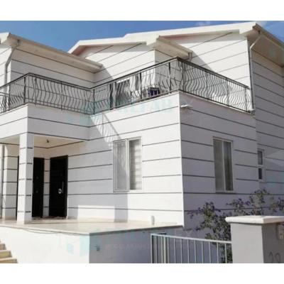 China Two Bedroom Prefabricated Villa House Light Steel Structure 75mm Wall Panel for sale