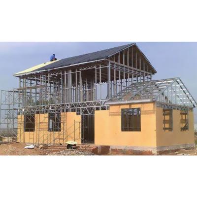 China Light Steel Frame Prefabricated Villa House 100x3.0mm Steel Column Modern Luxury Design for sale