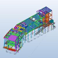 China Prefabricated Steel Structures For Steel Structure Showroom for sale