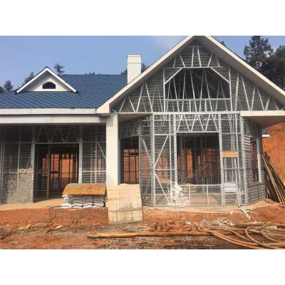 China Modern 2 Storey Prefabricated House Light Steel Structure 75mm Wall Panel Custom Design for sale