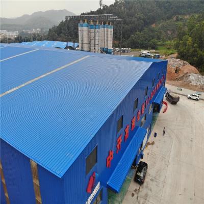 China Customized Light Steel Structure Building Q235 Q345 50 Year Life Span EPS Glass Wool Rock Wool PU Insulation for sale