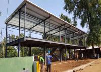 China Rock Wool Sandwich Panel Light Steel Structure Building For School High Flexibility for sale