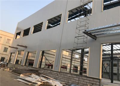 China Prefab Steel Workshop Building with Sandwich Panel Walls Q345 Steel 10mm for sale