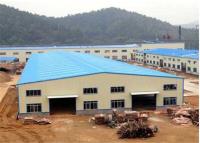 China Industrial Steel Prefab Warehouse Building Q345 Steel Frame 8mm Thickness OEM ODM for sale