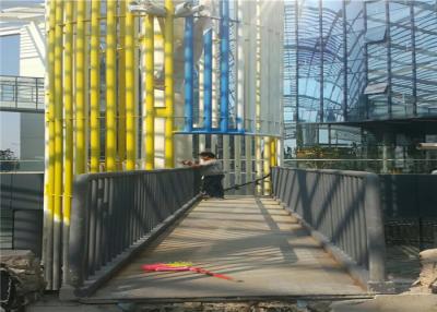 China Prefabricated Steel Pedestrian Bridge Lightweight Steel Structure 30m Span Q345B for sale