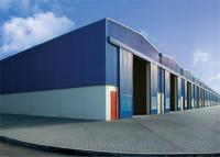 China Non Combustible Steel Frame Storage Building 50mm to 150mm Thickness Prefabricated Design for sale