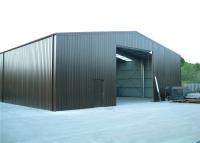 China Custom Steel Frame Farm Storage Building 50mm Rock Wool Sandwich Panel Wind Resistant for sale