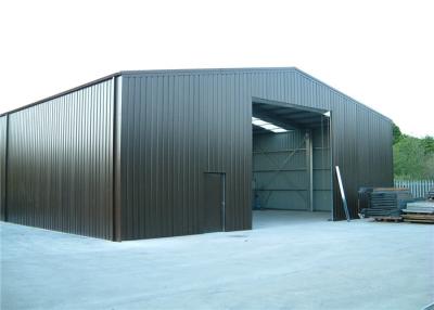 China Custom Steel Frame Farm Storage Building 50mm Rock Wool Sandwich Panel Wind Resistant for sale