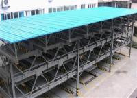 China Steel Car Park Shade Structure Easy Install Metal Sheet Roof Parking Lot 30m Span for sale