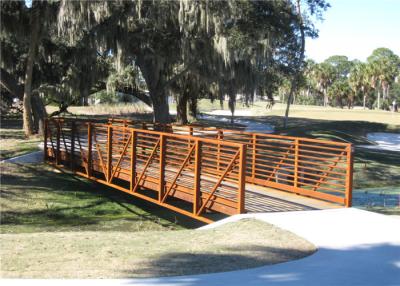 China Fast Assembled Prefabricated Steel Pedestrian Bridge 30m Span for Walkway for sale