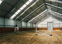 China Portable Prefab Steel Farm Sheds Metal Horse Barn Kit Custom Size 20x30ft for sale