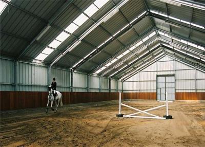 China Portable Prefab Steel Farm Sheds Metal Horse Barn Kit Custom Size 20x30ft for sale