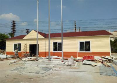 China EPS Sandwich Panel Prefab Steel House with PVC Cladding 75mm Wall Panel for School for sale