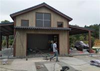 China Luxury Prefab Steel House 100x80mm Frame Easy Install Village Home Customizable for sale