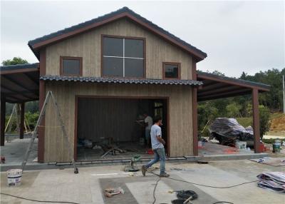 China Luxury Prefab Steel House 100x80mm Frame Easy Install Village Home Customizable for sale