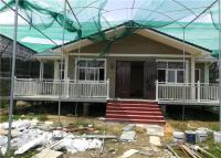 China Cement Board Wall Prefab Steel House With Bottom Base Customized Size for sale