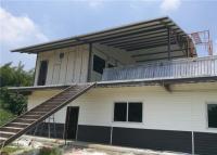 China Light Steel Prefab House One and a Half Floor with Balcony 75mm Wall Panel for sale