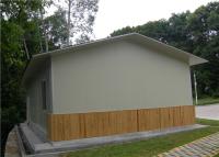 China Single Floor Steel Frame Prefabricated House 75mm EPS Sandwich Panel Modern Prefab Home for sale