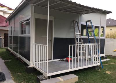 China Prefab Steel Frame House with 75mm EPS Sandwich Panel for Construction for sale