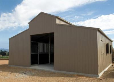 China Agricultural Greenhouse Metal Barn Construction Prefab Pole Barn Kits Custom Size 100 sqm for sale