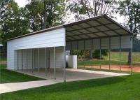 China Custom Steel Garage Building with Shed Any Size Up to 30m Clear Span for sale