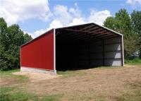 China Custom Prefabricated Steel Structure Warehouse Metal Barn Garage 50 Year Life Span for sale
