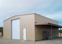 China Pre Engineered Light Steel Garage Building with Canopy 50 Year Service Life Easy Installation for sale
