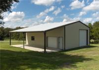China Prefabricated Steel Structure Garage Building Rust Resistant 0.476mm Metal Sheet ISO SGS for sale