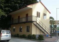 China Two Floors Villa Type Prefab Steel House with Balcony 75mm Sandwich Panel for sale