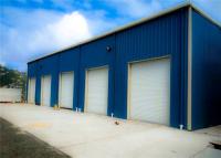 China Blue Light Steel Structure Building with Sandwich Panel Prefab Metal Buildings 20m Span for sale
