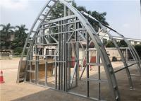 China Curved Light Steel Frame Building 250x250mm Column Q345B for Industrial Warehouse Construction for sale