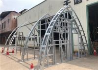 China Curved Light Steel Frame Building 250x250mm Column Q345B for Industrial Warehouse Construction for sale