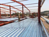 China Prefabricated Steel Structure Building Metal Sheet Truss Pole Barn 30m Span for sale
