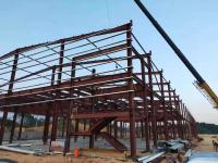 China Prefabricated Steel Structure Building Metal Sheet Truss Pole Barn 30m Span for sale