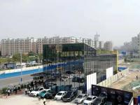 China Prefabricated Steel Frame Building for Exhibition Hall Q345B 75mm Rock Wool Panel for sale