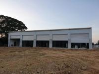 China Steel Structure Warehouse with Corrugated Color Bone Roof Cladding H Beam Q235 for sale