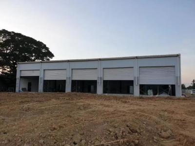 China Steel Structure Warehouse with Corrugated Color Bone Roof Cladding H Beam Q235 for sale
