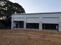 China Steel Structure Warehouse with Corrugated Color Bone Roof Cladding H Beam Q235 for sale