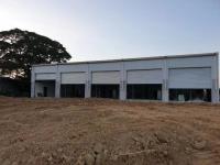 China Steel Structure Warehouse with Corrugated Color Bone Roof Cladding H Beam Q235 for sale
