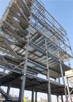 China H Section Steel Multi Storey Metal Sheet Structure House for Office 100x3mm Column for sale