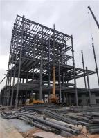 China H Section Steel Multi Storey Metal Sheet Structure House for Office 100x3mm Column for sale