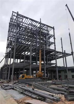 China H Section Steel Multi Storey Metal Sheet Structure House for Office 100x3mm Column for sale