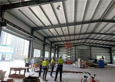 China Q235 Prefabricated Steel Workshop Building with Rolling Door 50 Year Service Life for sale
