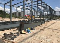China 18m Welded Steel Structure Warehouse With Rolling Door for sale