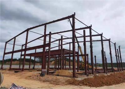 China Prefabricated Steel Frame Storage Building 30m Span Q345B Galvanized Structure for sale